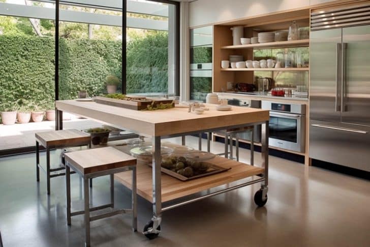 Beautiful Kitchen Islands with Bench Seating