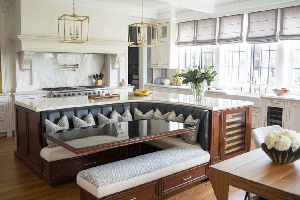 Beautiful Kitchen Islands with Bench Seating