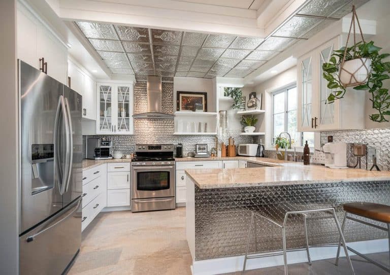 What To Know About Tin Ceiling Kitchen Designs: Ideas To Use