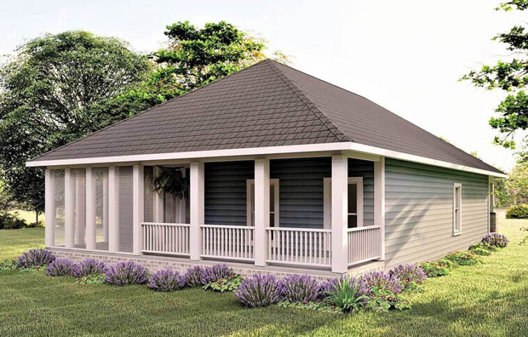 Southern Cottage House Plan 3 Bedroom 2 Bath