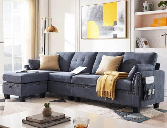 50 Types of Sectional Sofas (Designs & Buying Guide)