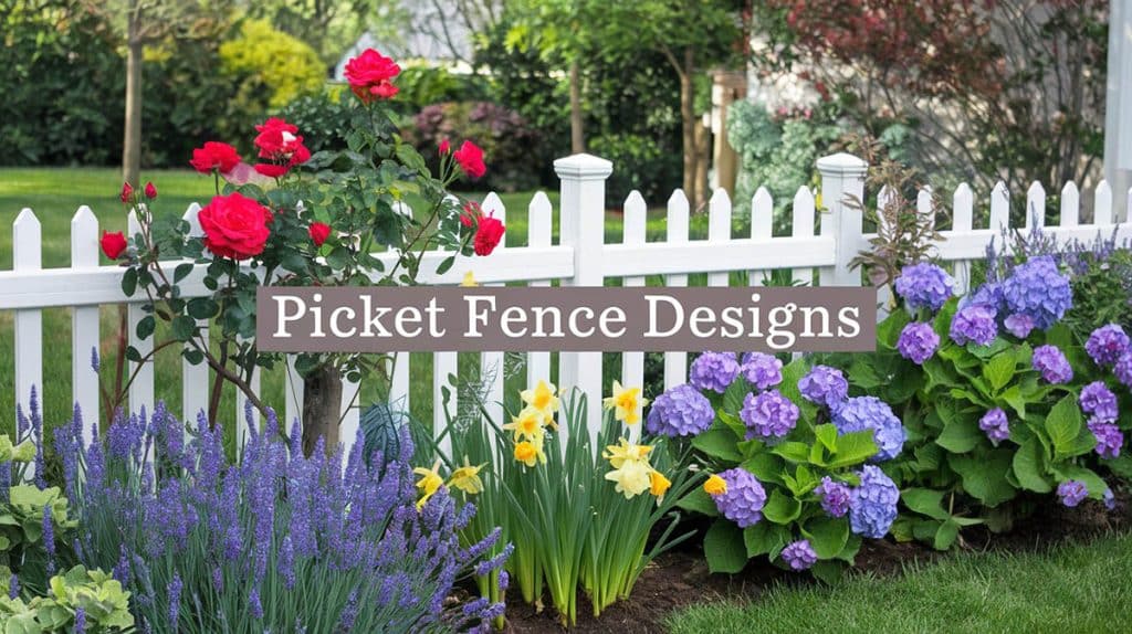 37 Picket Fence Designs (Pictures of Popular Types)