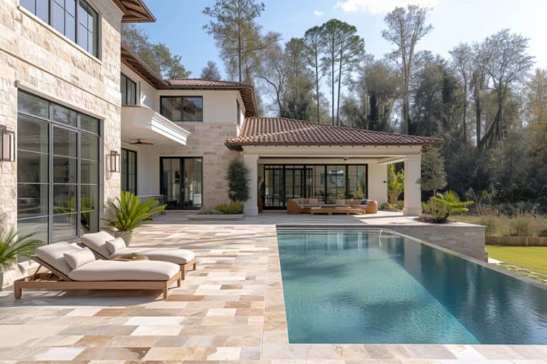 Travertine Patio (Pavers & Tile Design Guide)