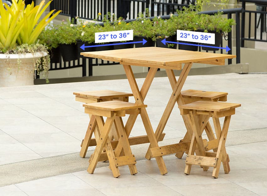Folding Table Size Dimensions Guide Designing Idea