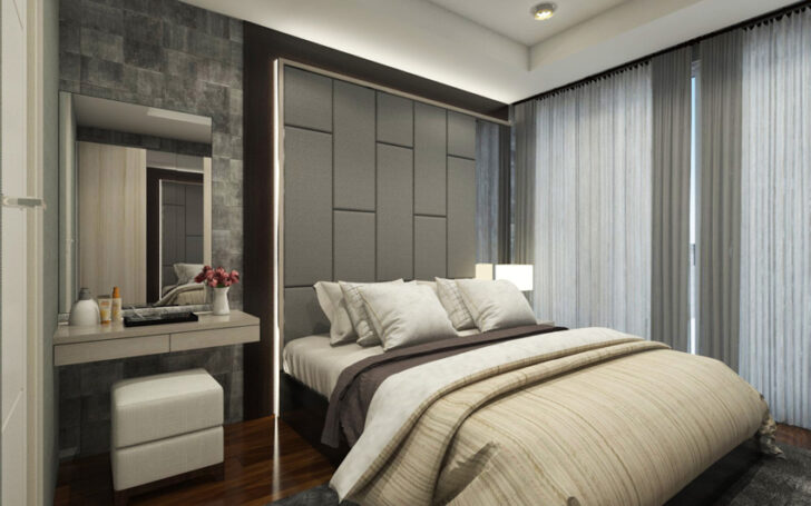 15 Exciting Floor To Ceiling Headboard Bedroom Ideas