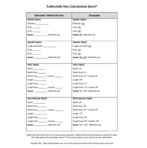 Tablecloth Sizes For Every Type Of Table: Dimensions Guide