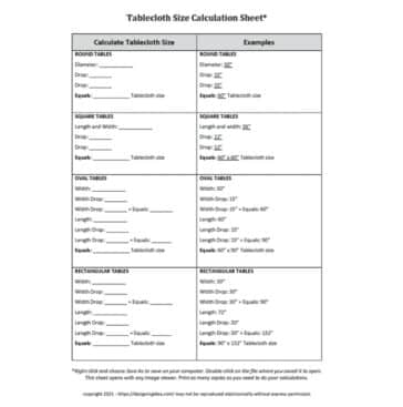 Tablecloth Sizes For Every Type Of Table: Dimensions Guide