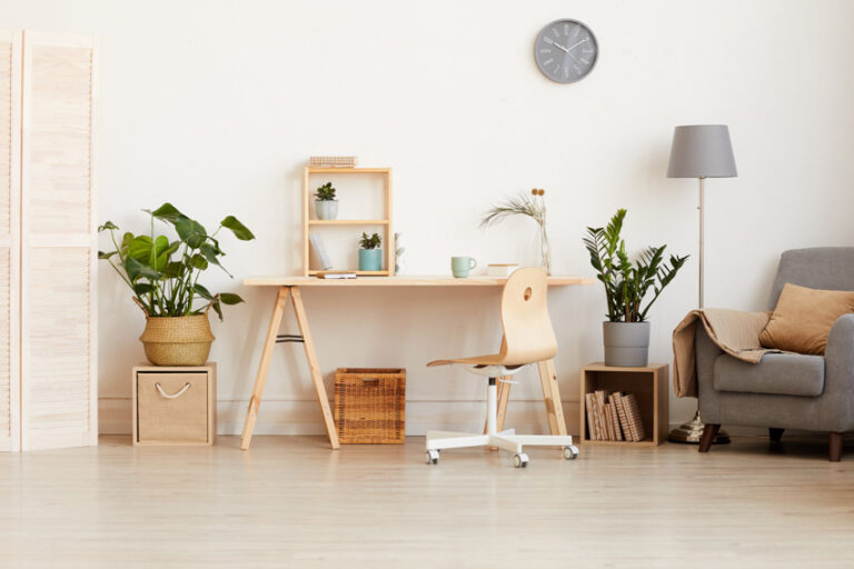 Work from Home in Style With These Living Room Office Ideas