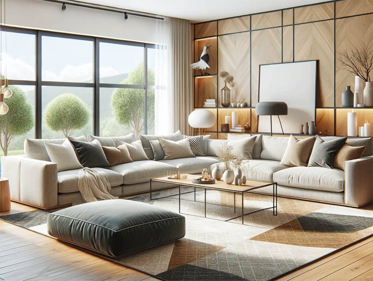 Pairing Two Different Color Sofas in the Living Room