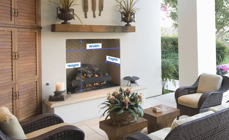 Outdoor Fireplace Dimensions (Space Needed & Layout Sizes)