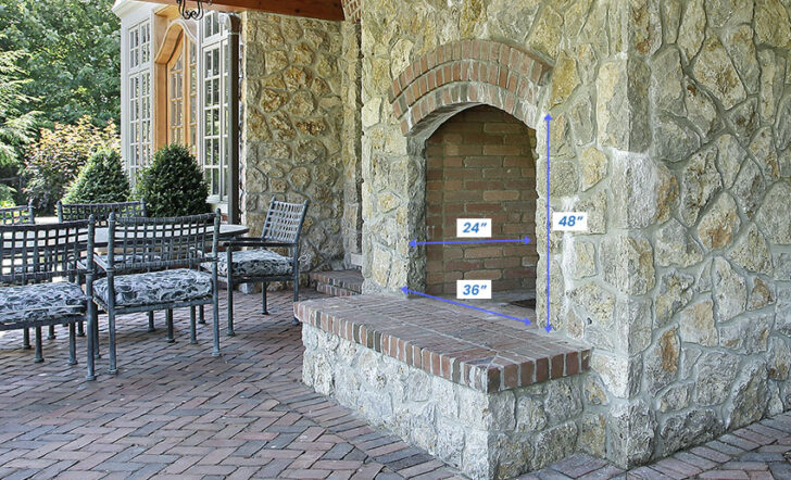 Outdoor Fireplace Dimensions (Space Needed & Layout Sizes)