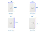 Light Switch Cover Dimensions (Plate Sizes)