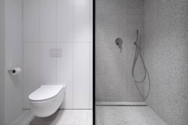 Terrazzo Shower (Bathroom Material & Design Guide)