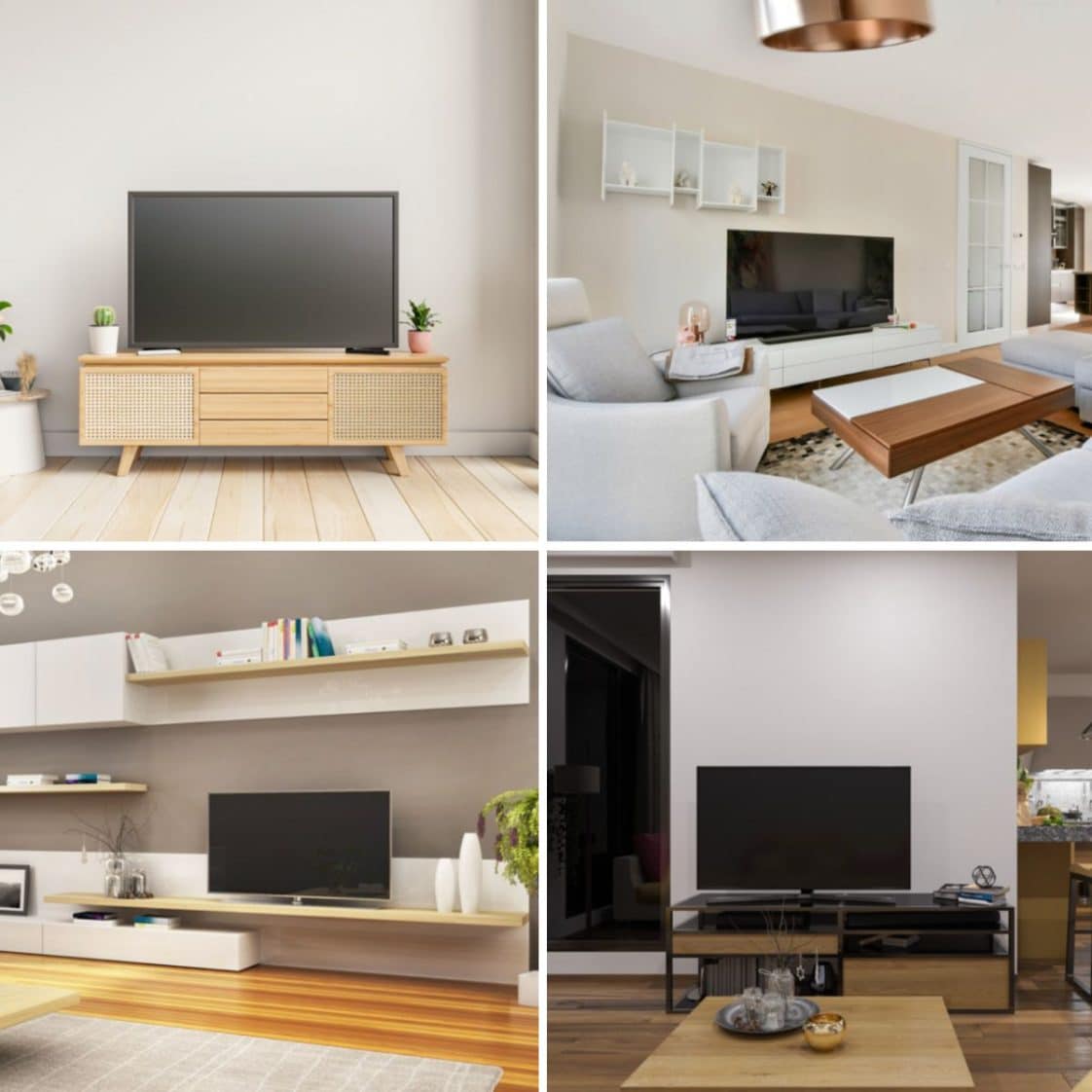 Types Of TV Stands (12 Design Styles & Materials)