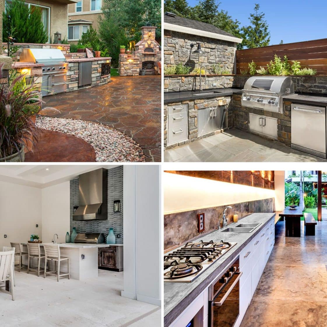 Outdoor Kitchen Dimensions (Sizes & Floor Plans)