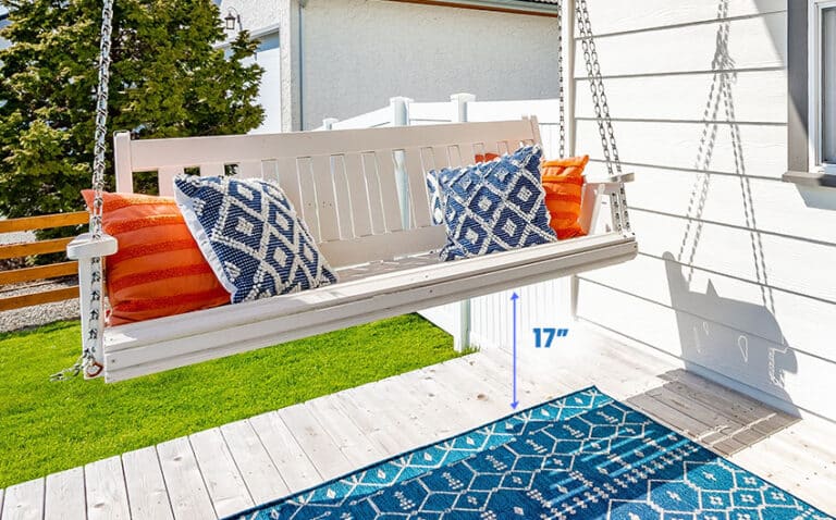 Porch Swing Dimensions (Popular Sizes & Seat Height)