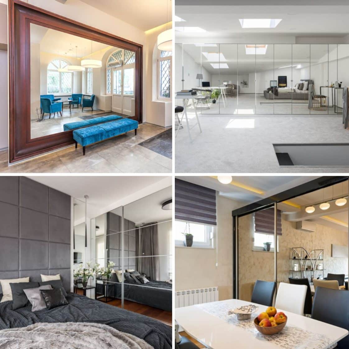 Mirror Wall Panels (Types & Design Gallery)