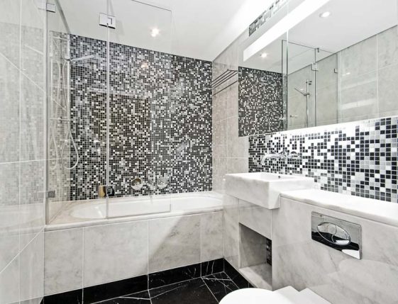 Mosaic Tile Shower Wall (Ideas & Types of Materials)