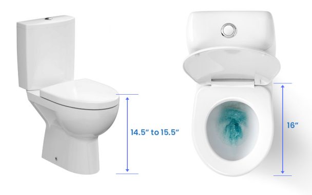 9 Top Toilet Dimensions: Standard Types & Seat Sizes