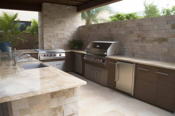 25 Stunning Outdoor Kitchen Backsplash Ideas