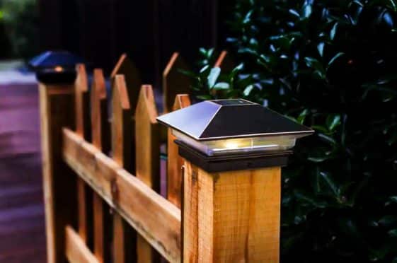 15 Fence Lighting Ideas With Post & Rail Designs