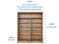 Pantry Cabinet Sizes (Standard Dimensions Guide) - Designing Idea