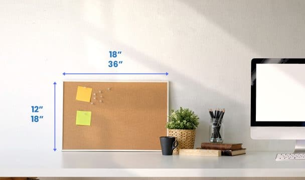 Bulletin Board Sizes (Standard Home, Office & School Size)