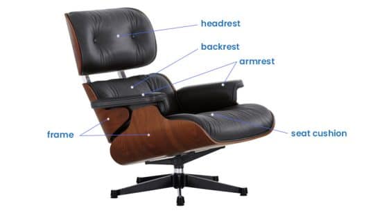 Parts Of A Chair (Dining, Office, Rocking & Recliner)