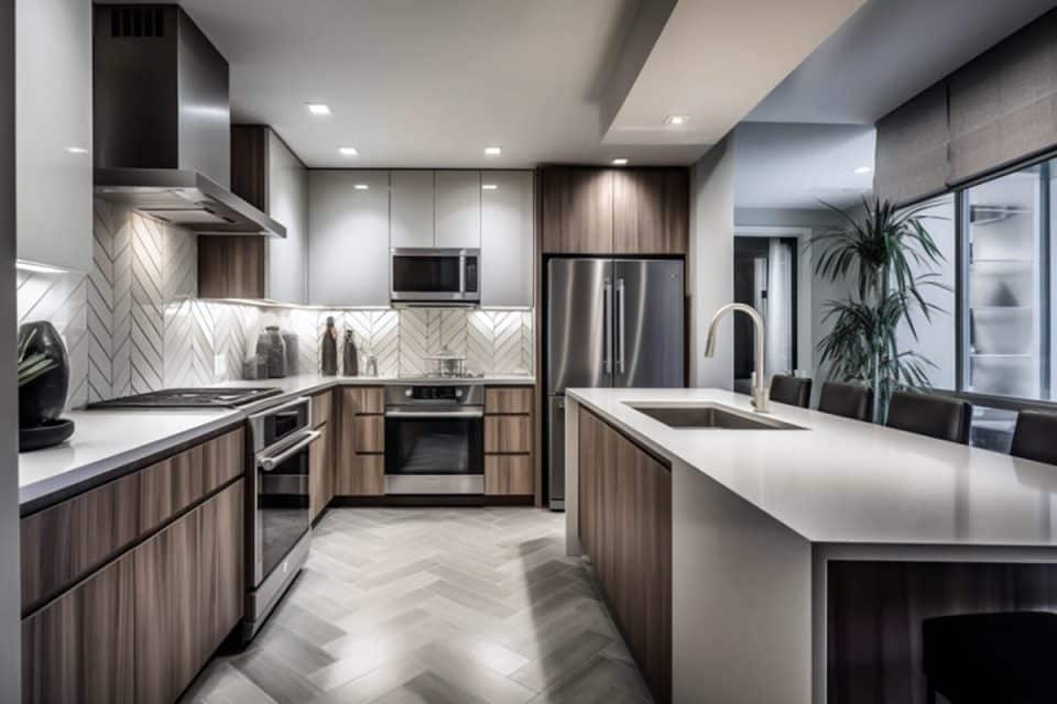 Chevron Tile Backsplash (Design Pattern & Materials)