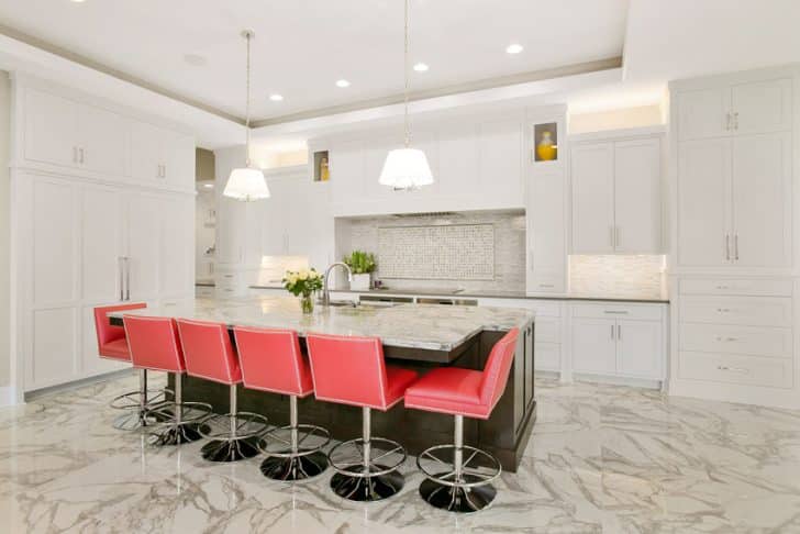 Super White Granite Countertops (Kitchen Designs)