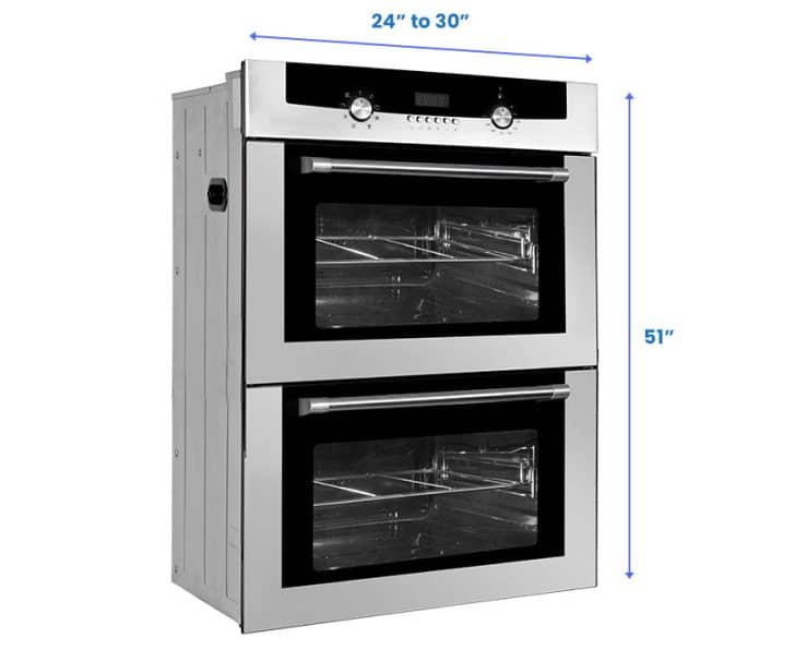 Oven Sizes (Standard Single, Double & Wall Dimensions) Oven Sizes (Standard Single, Double & Wall Dimensions)