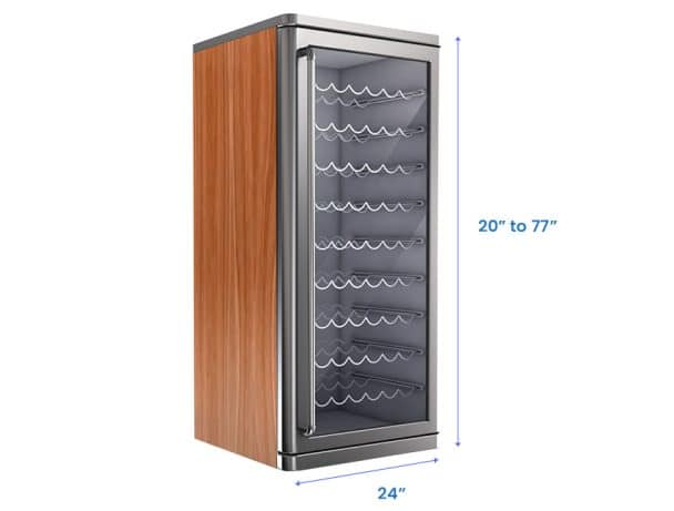 Wine Cooler Dimensions (Freestanding & Built-in Sizes)