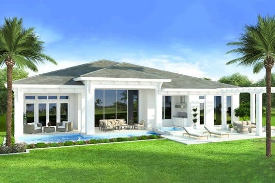 Beach House Plan With Open Concept Layout