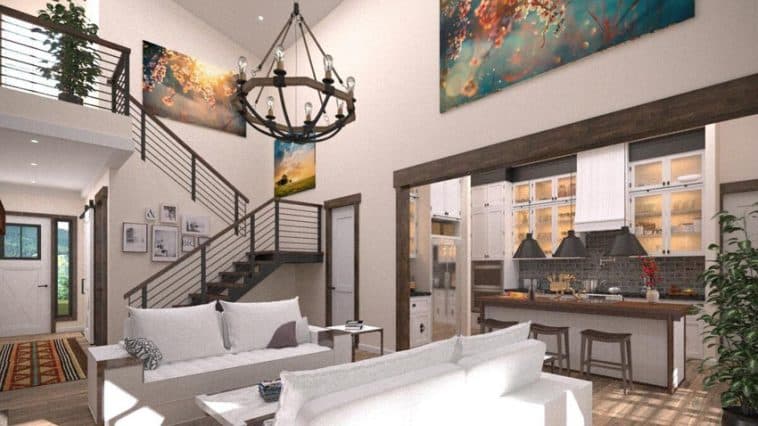 Modern Farmhouse Plan With Studio Apartment