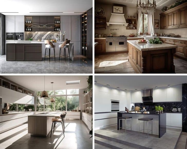 Italian Kitchen Cabinets (Design Styles & Materials)