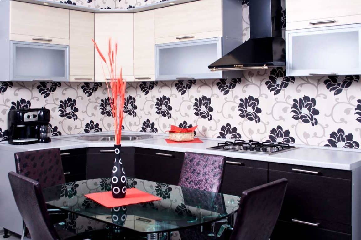 Peel And Stick Wallpaper Kitchen Makeover