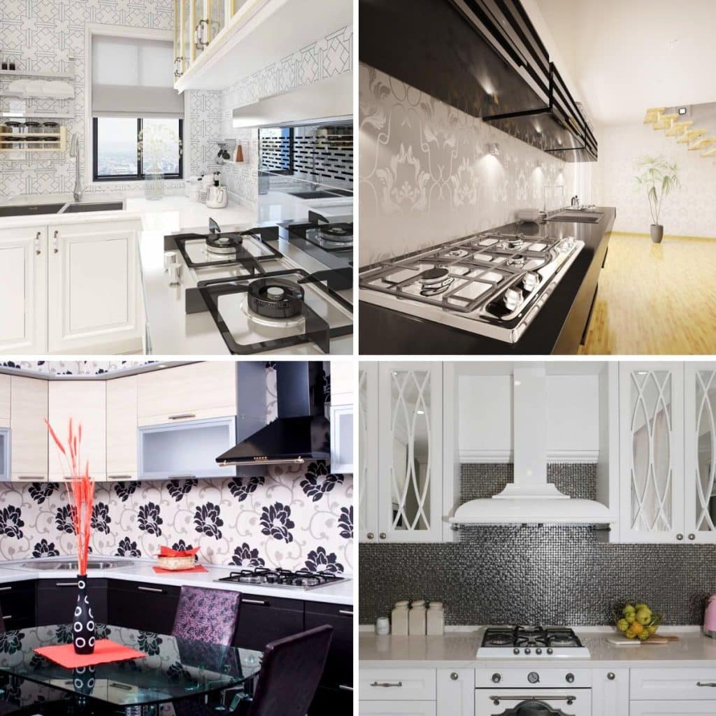 Peel And Stick Wallpaper Kitchen Makeover