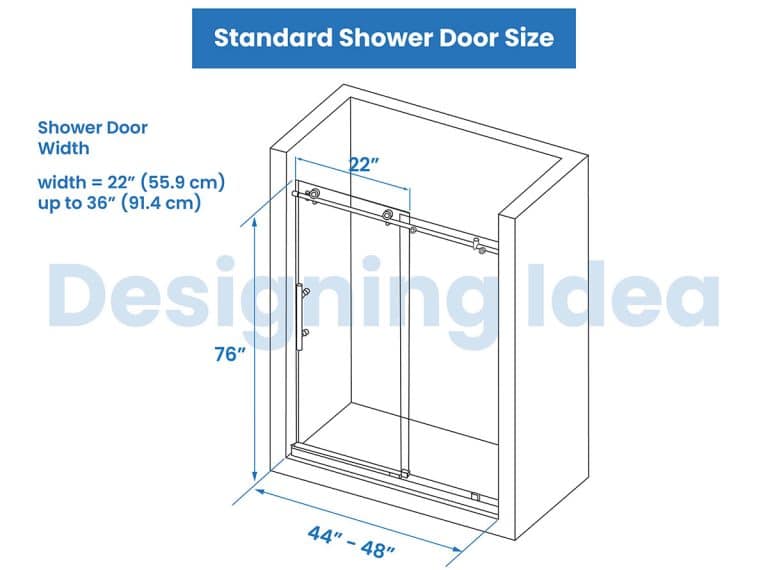Standard Shower Door Size For Different Styles
