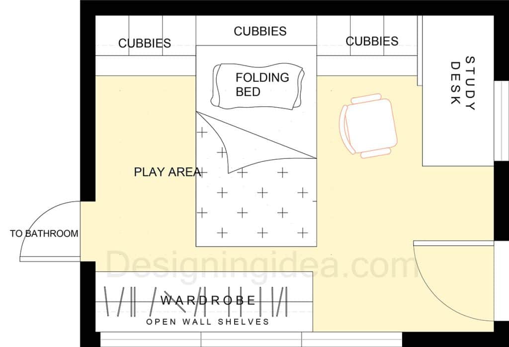 10 Space-Saving Bedroom Layouts for Small Children