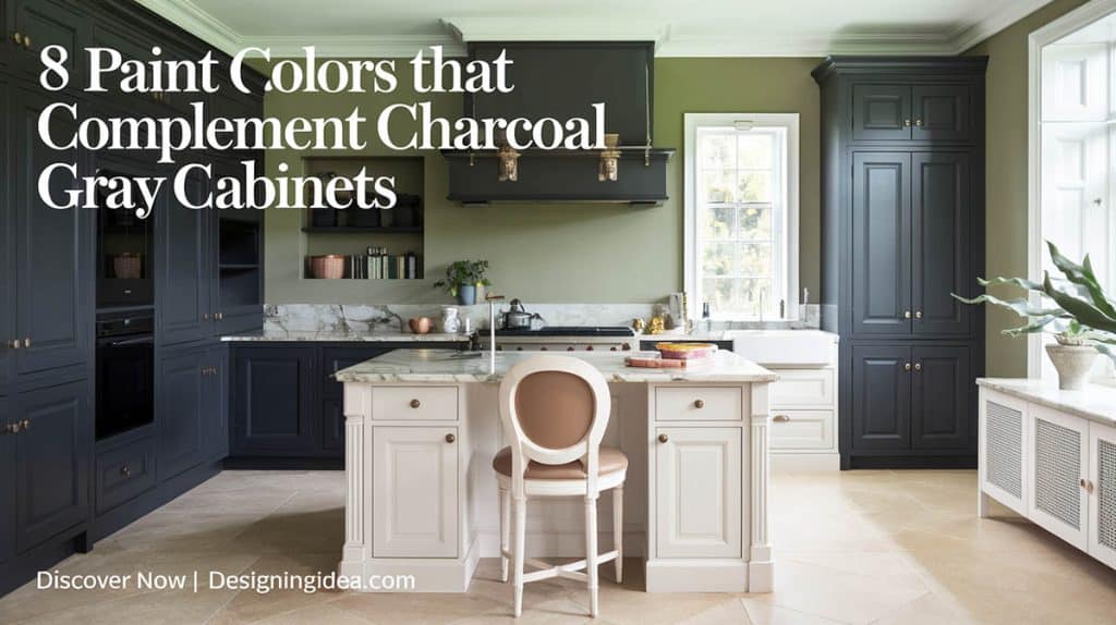 8 Paint Colors That Complement Charcoal Gray Cabinets