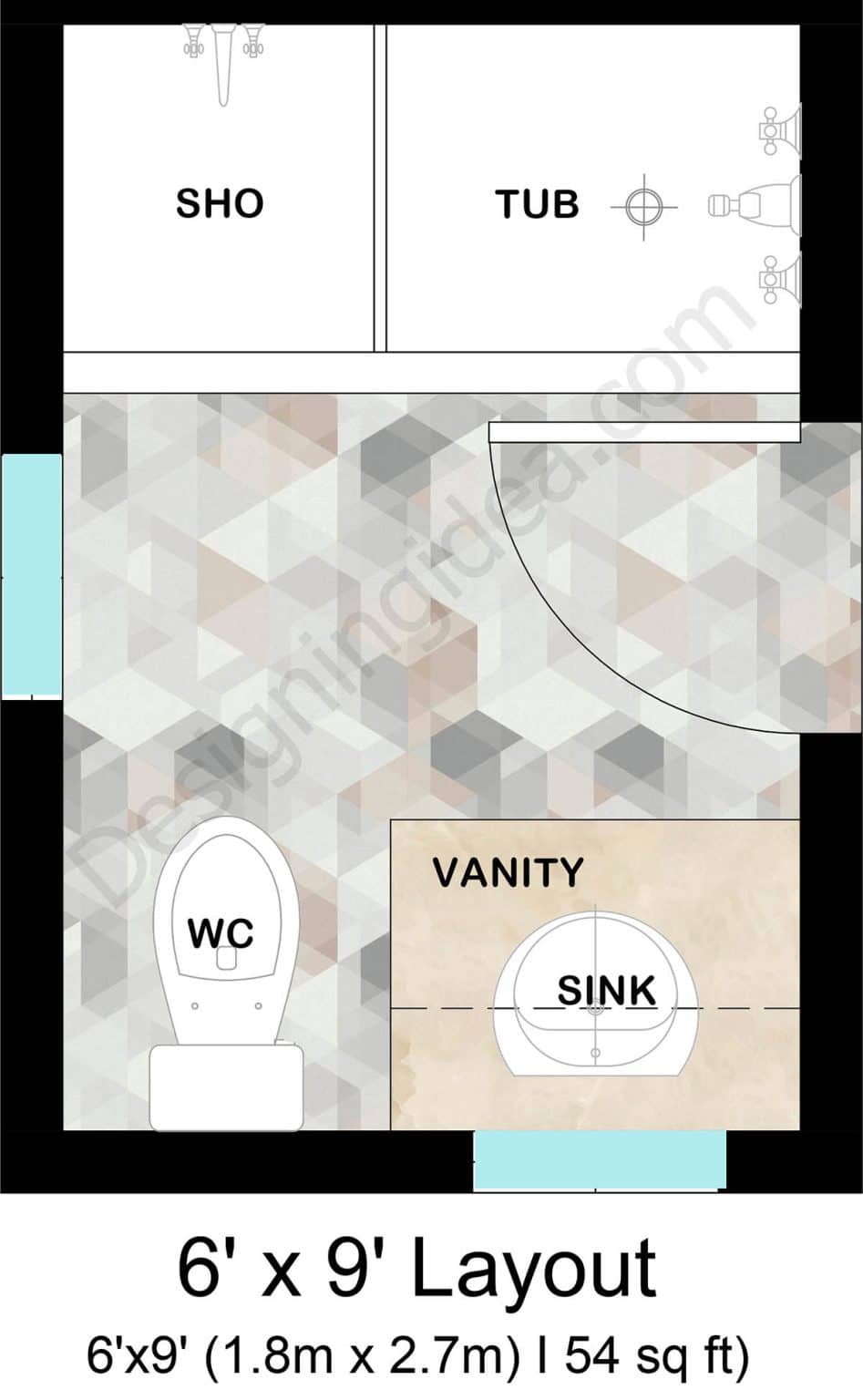 7 Space-Saving Bathroom Layouts With a Tub and Shower