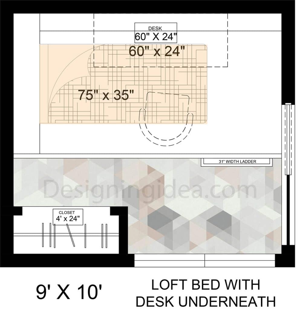 Bedroom Layout Designs With A Desk For Maximum Productivity