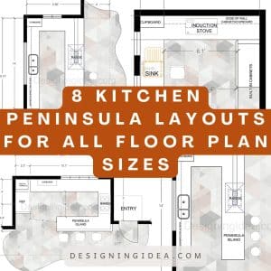 8 Kitchen Peninsula Layouts For All Floor Plan Sizes