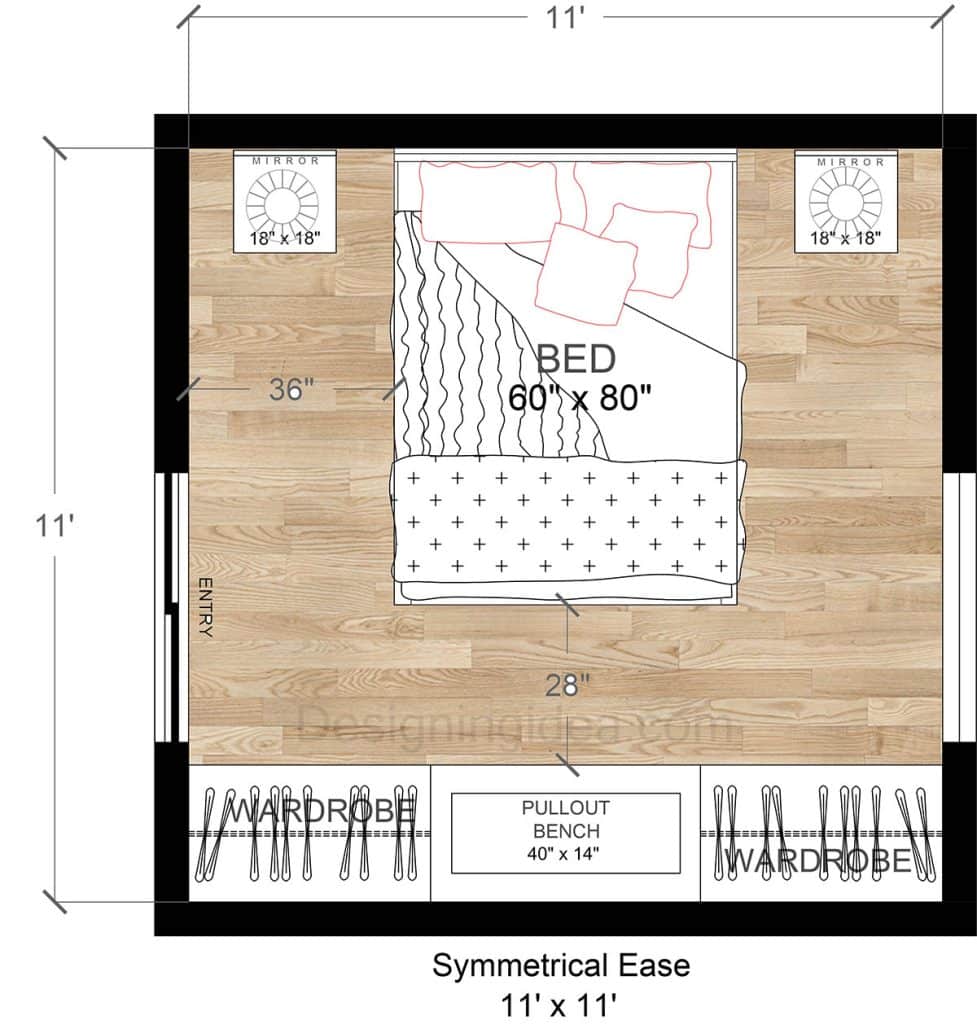 7 Small Bedroom Layouts for Couples Who Value Both Space and Style