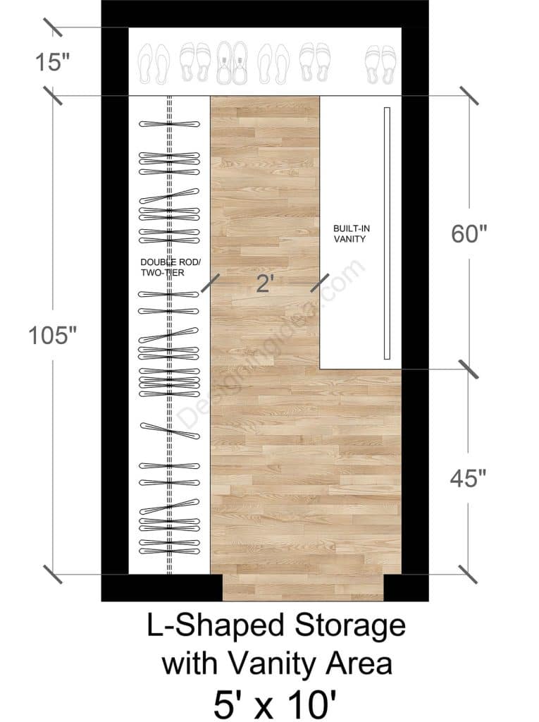 Best 5x10 Walk-in Closet Layouts For Efficient Storage And Dressing