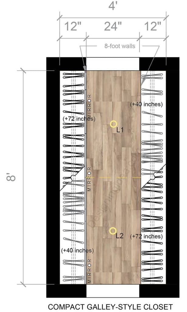 4x8 Walk in Closet Layouts With Big Style and Functionality