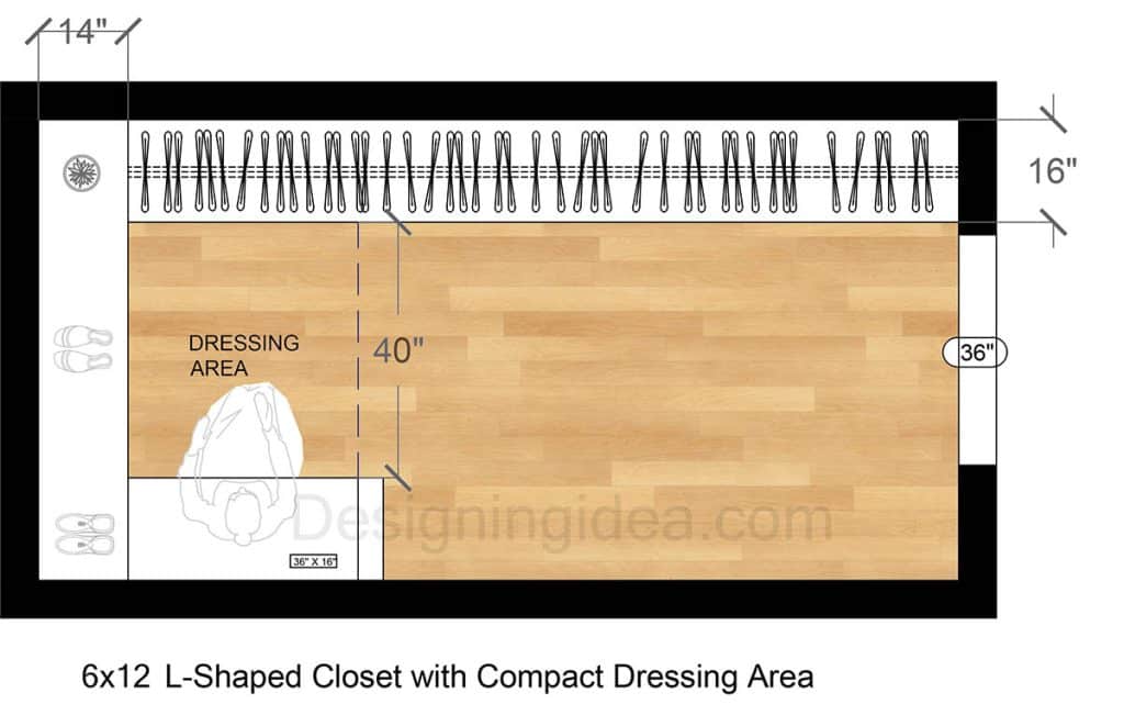 6x12 Walk-in Closet Layouts For An Efficient And Stylish Design