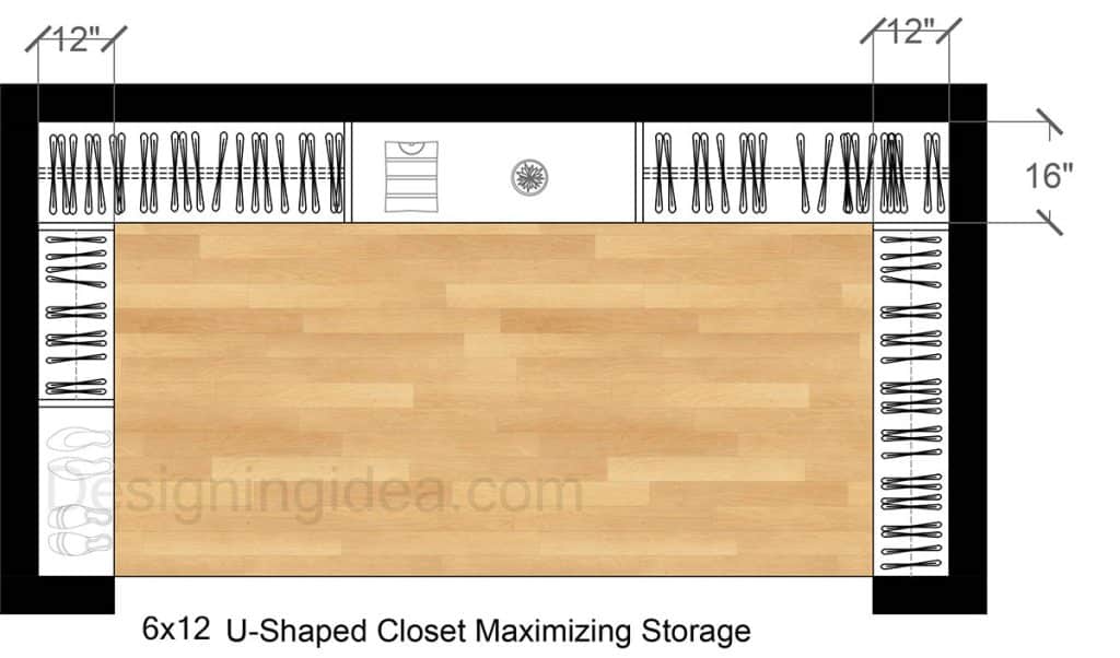 6x12 Walk-in Closet Layouts For An Efficient And Stylish Design