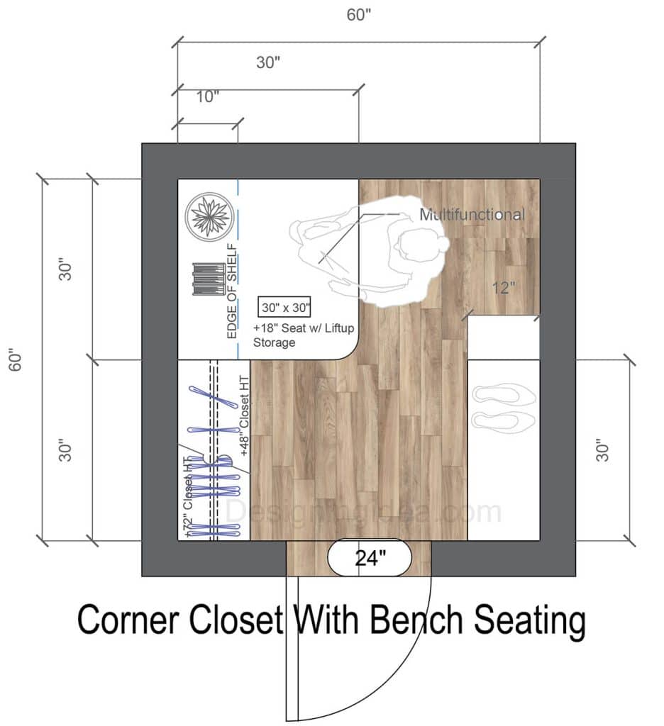 5 Functional 5x5 Walk-In Closet Layouts You'll Love