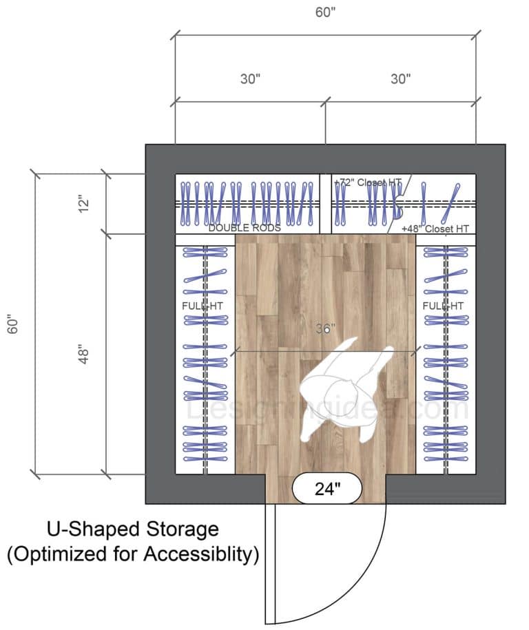 5 Functional 5x5 Walk-In Closet Layouts You'll Love